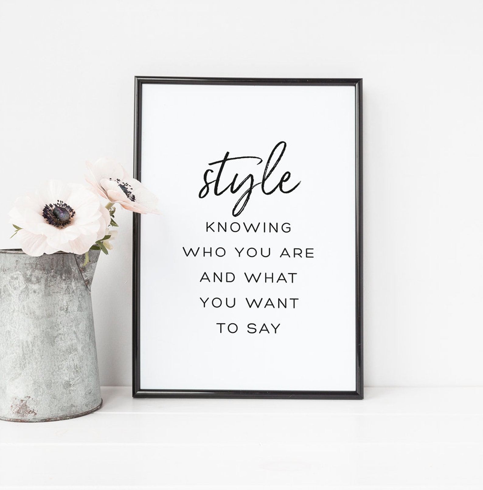 Style Quote Art Print Fashion and Style Art Print - Etsy