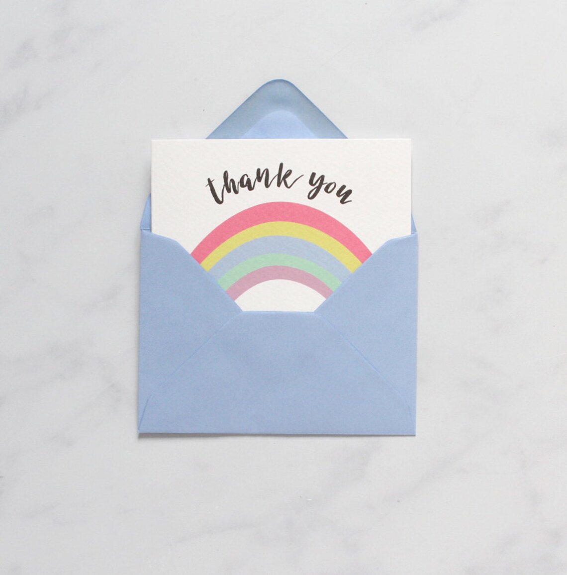 Mini Rainbow Card Pack X6 Sunshine & Rainbows Thank You - Etsy UK