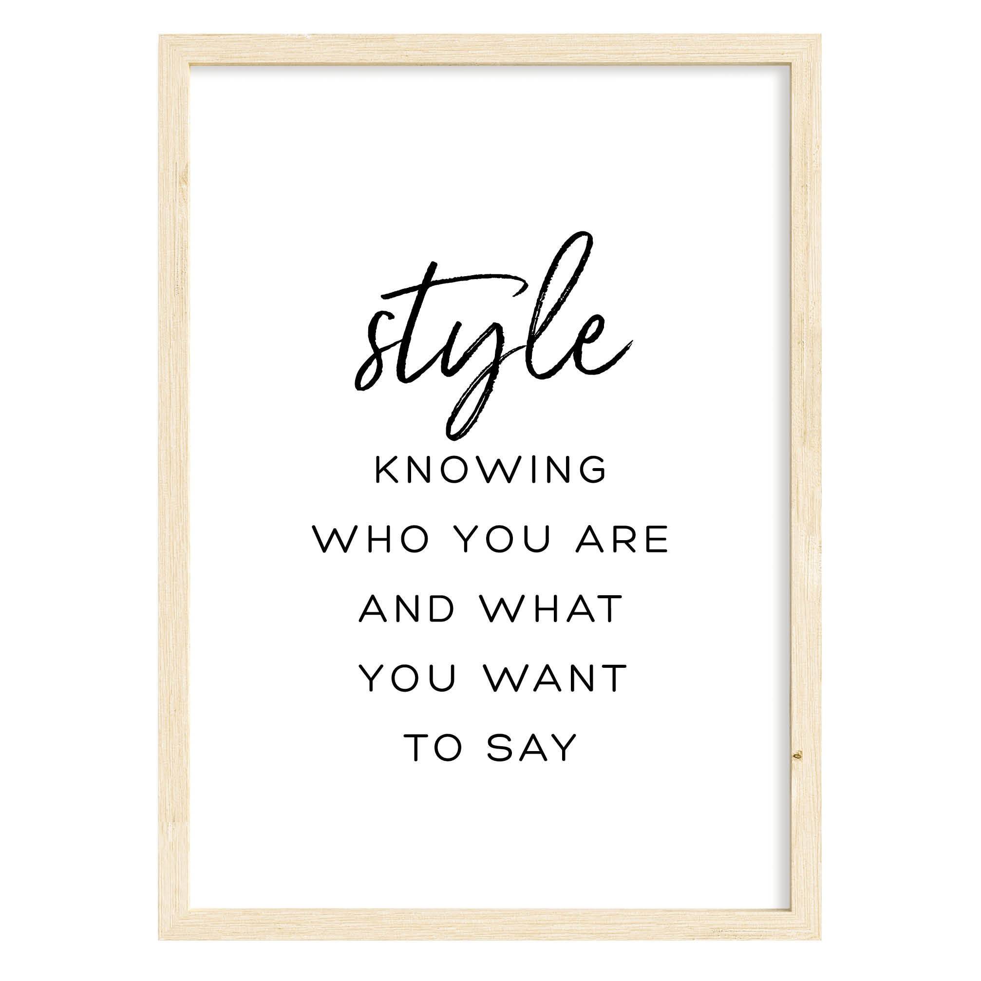 Style Quote Art Print Fashion and Style Art Print - Etsy