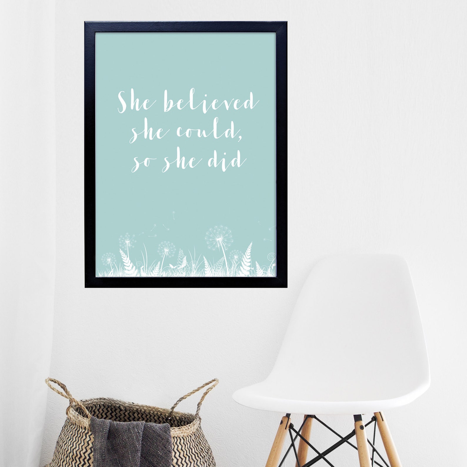 She Believed Art Print She Believed She Could so She Did - Etsy