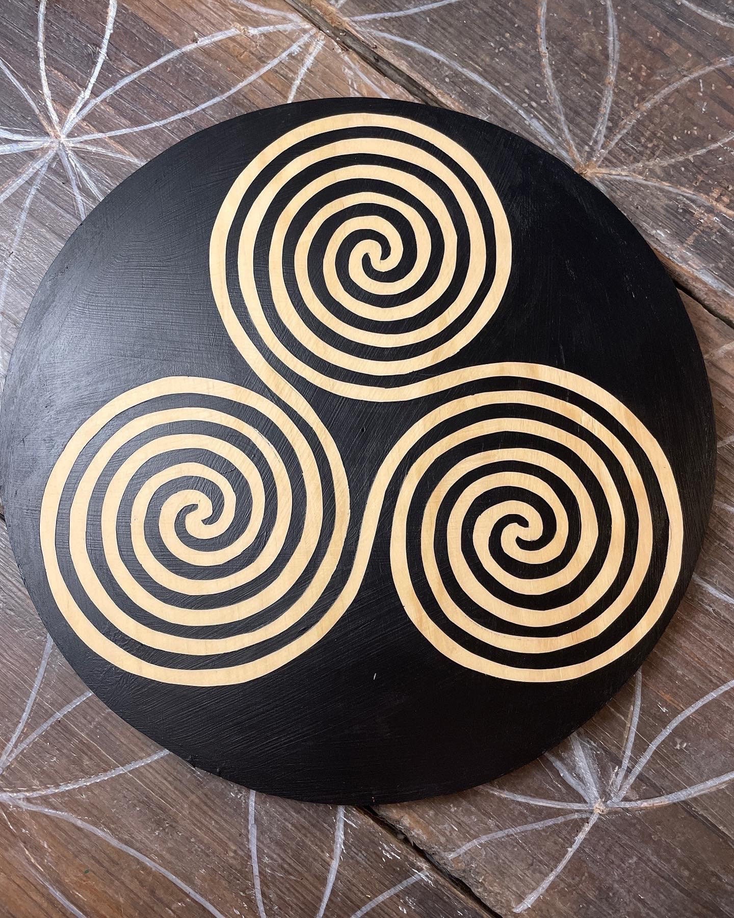 Spiral of Life Hex Sign Painting - Etsy