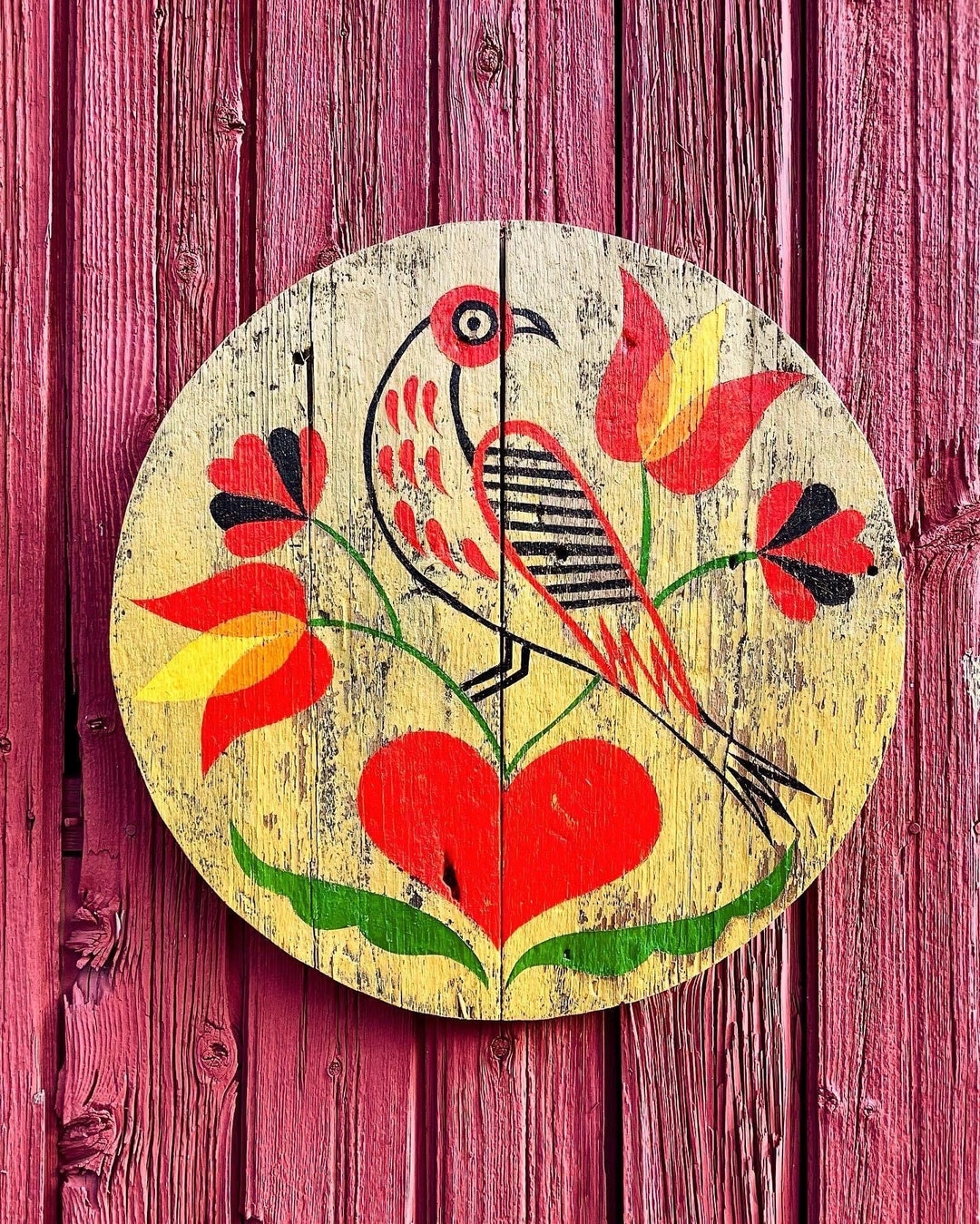 Distlefink 30 approximately Hex Sign. - Etsy