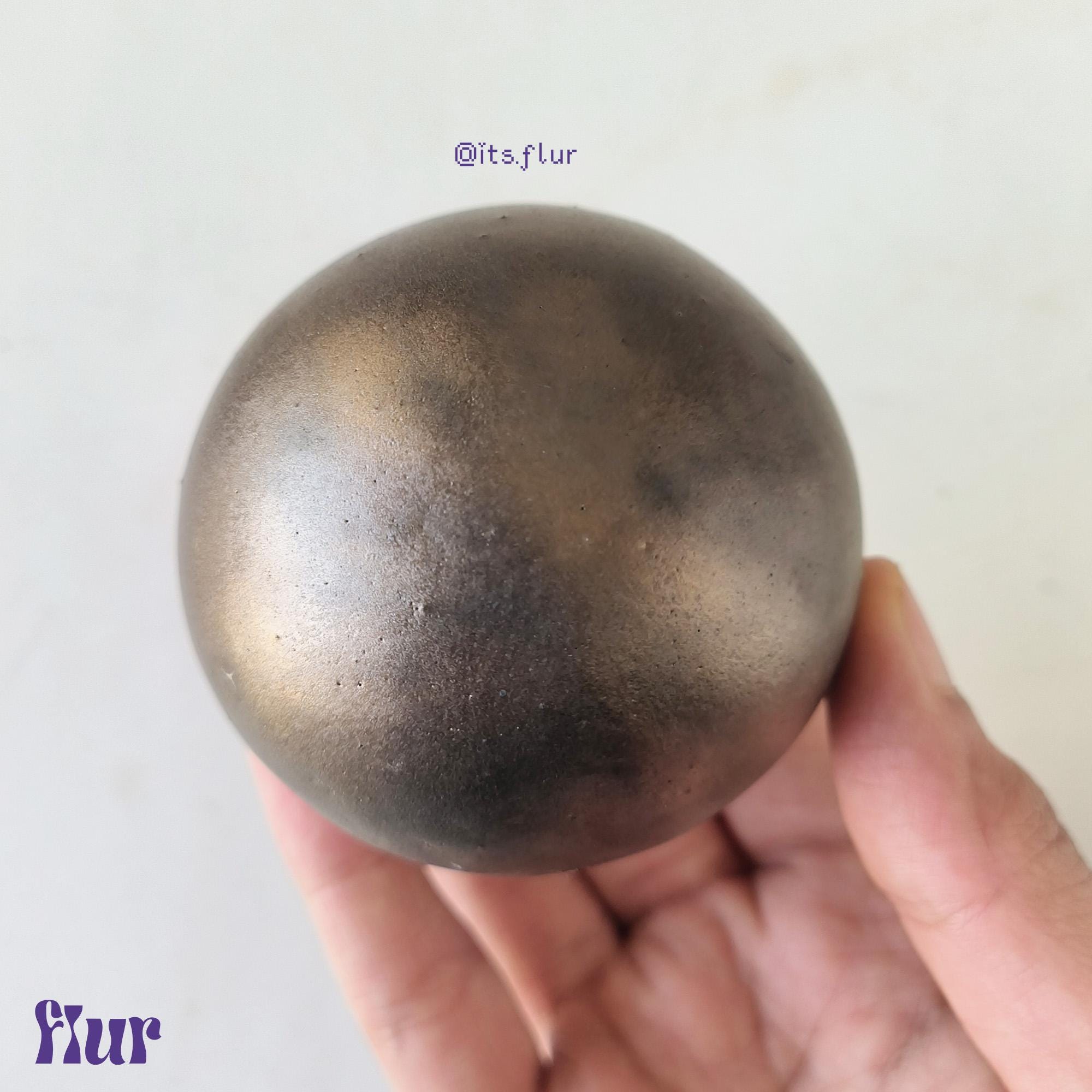 Earth - Set of 9 Brown Ceramic Orbs | Sphere Sculpture, Home Decor ...