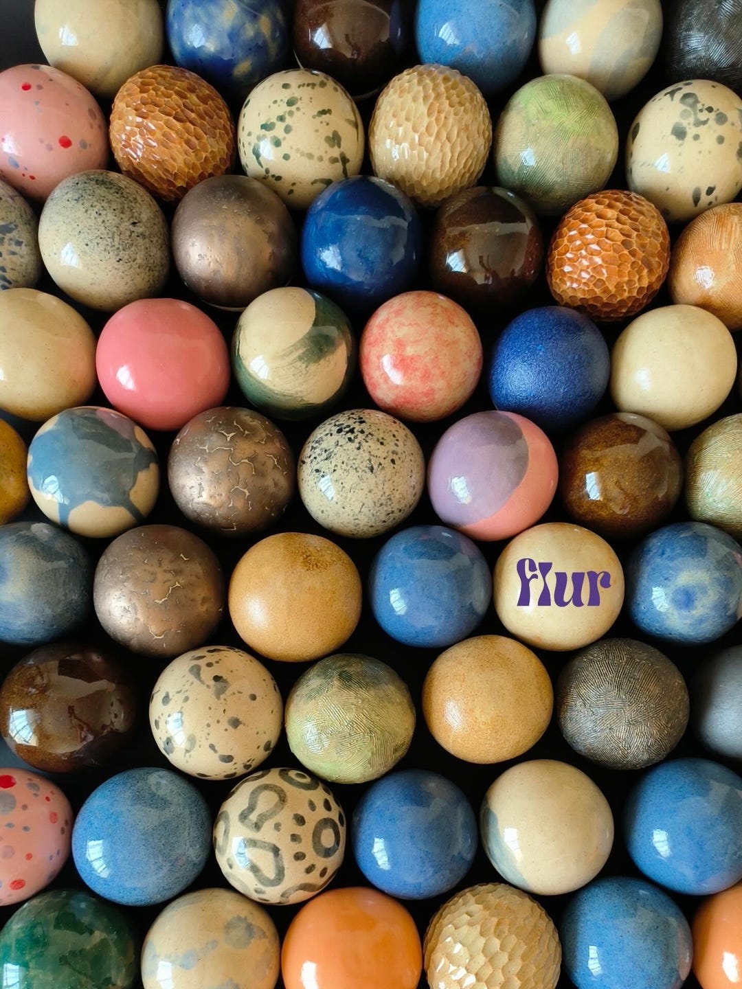 Custom Ceramic Orbs Wall Art, Modern Stoneware Clay Spheres (set of 9 ...