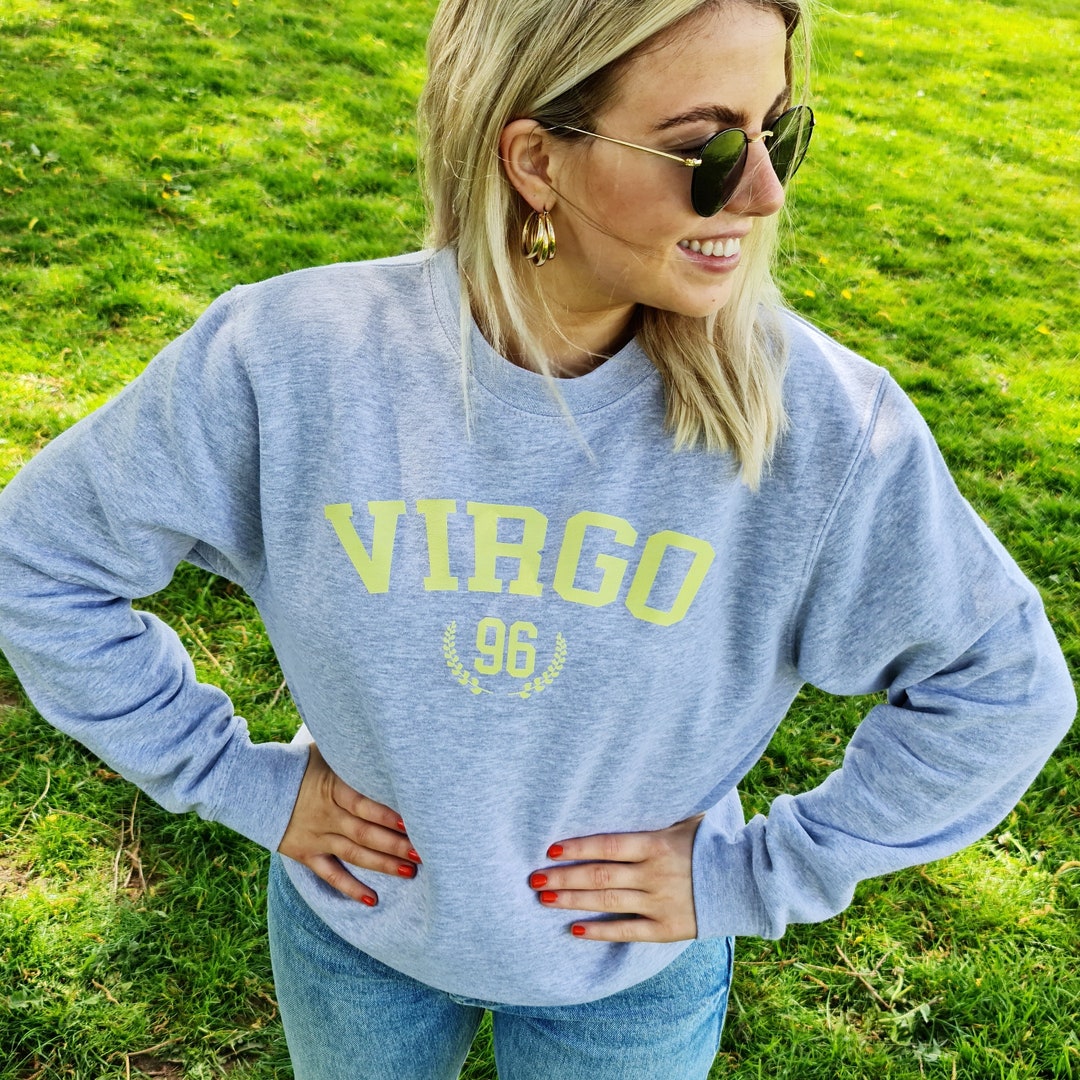 Personalised Starsign Sweatshirt Birthday Gift for Her, Star Sign Print ...