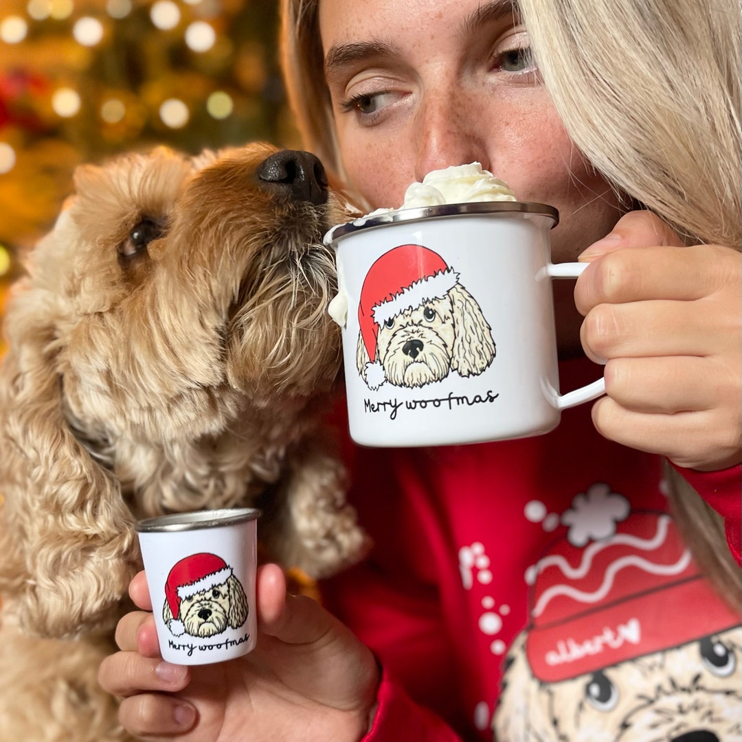 Personalised Merry Woofmas Christmas You and Your Dog Cups, Pup Cup ...