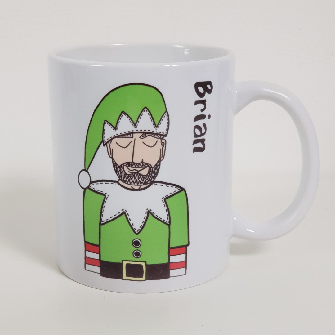 Selfie Elfie Mug Green or Red Your an Elf Personalised - Etsy
