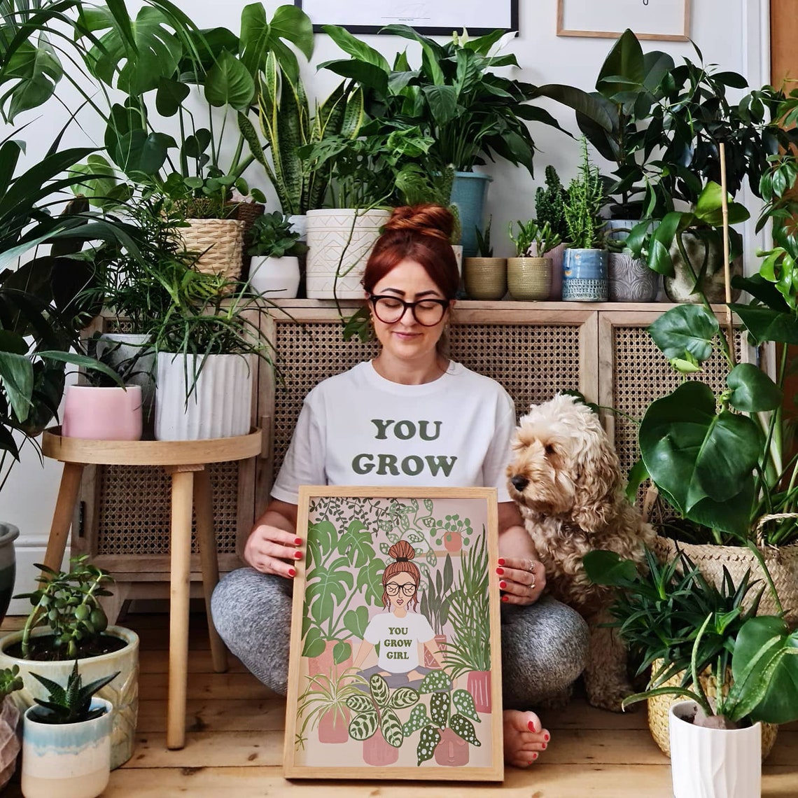 Personalised Crazy Plant Lady Print Plant Lover Print - Etsy UK