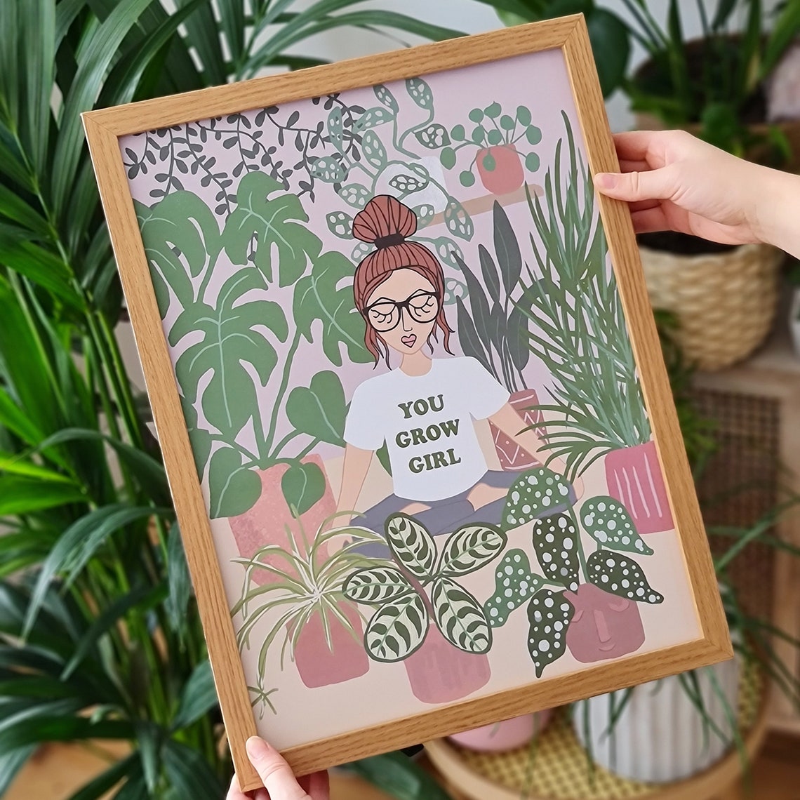 Personalised Crazy Plant Lady Print Plant Lover Print - Etsy UK