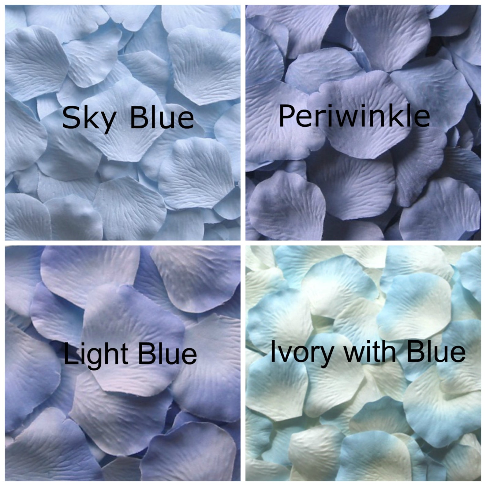 Silk Rose Petals, 1,200 Light Blue Petals - Etsy
