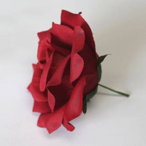 Silk Rose Heads, 12pcs, Red Artificial Flowers - Etsy