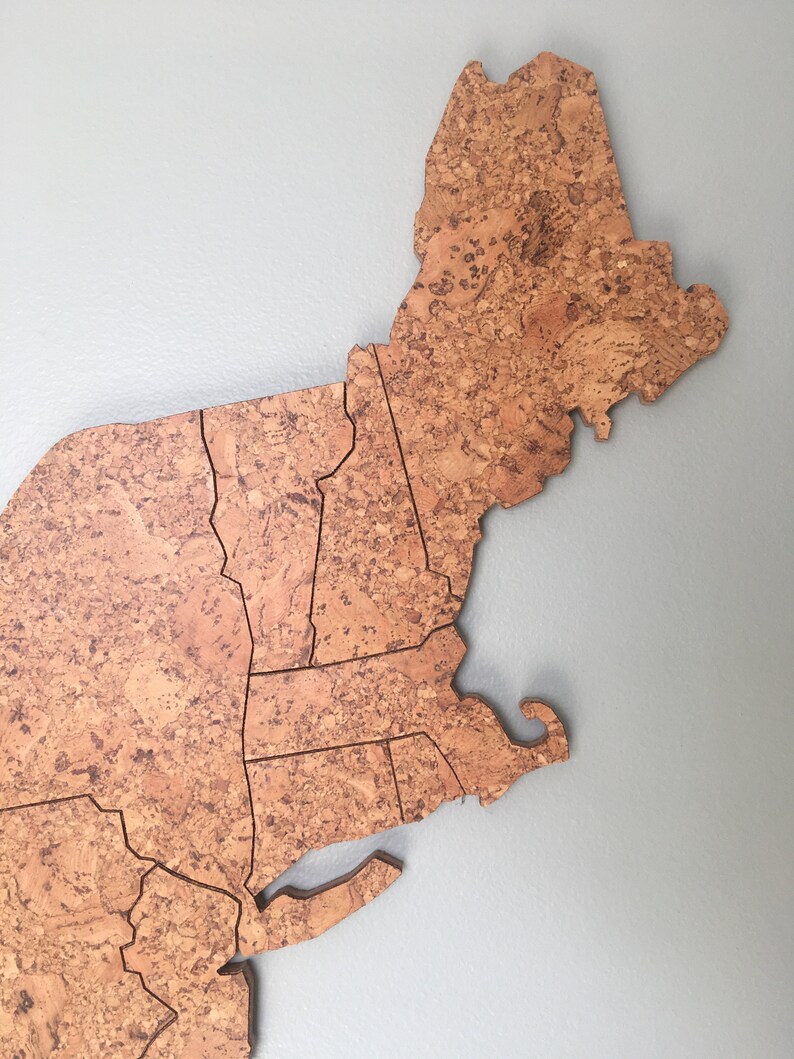 Giant Cork Wall Map of the United States - Etsy