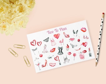 Romantic stickers | Etsy