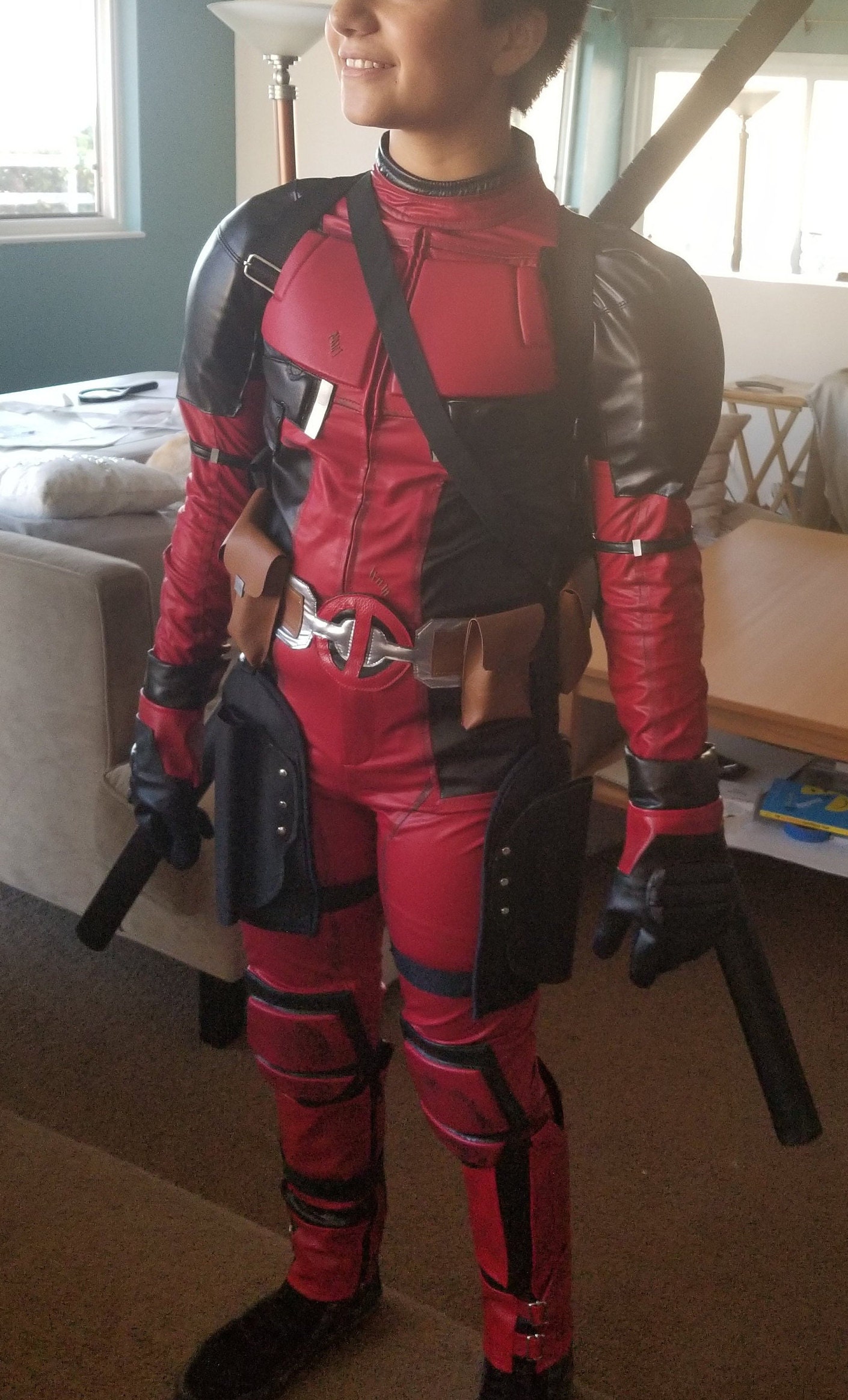 Kinder Deadpool Cosplay Kostüm auf individuelle Maße mit | Etsy