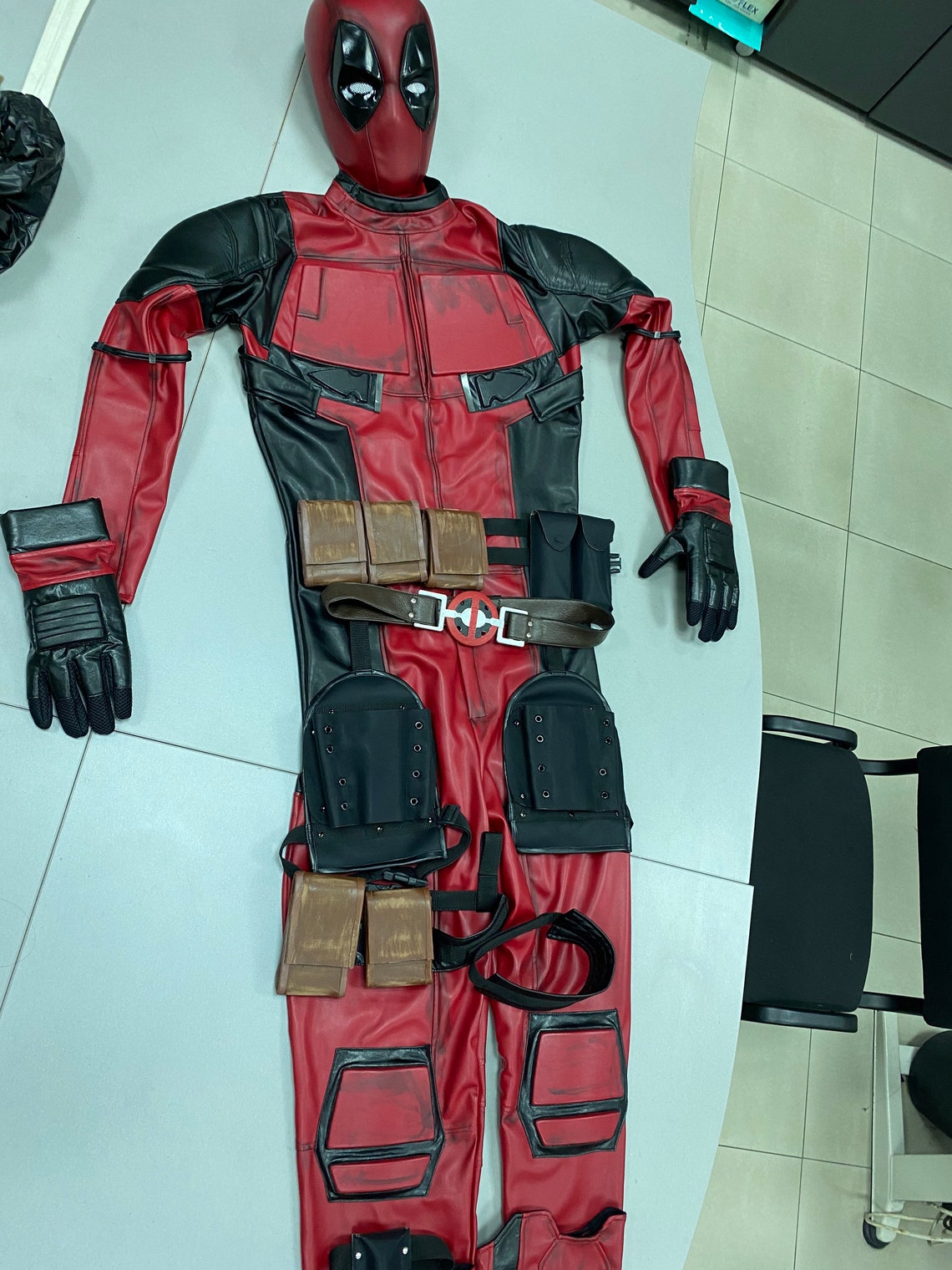 Deadpool 2 suit accessories holsters belts pouches clasp | Etsy