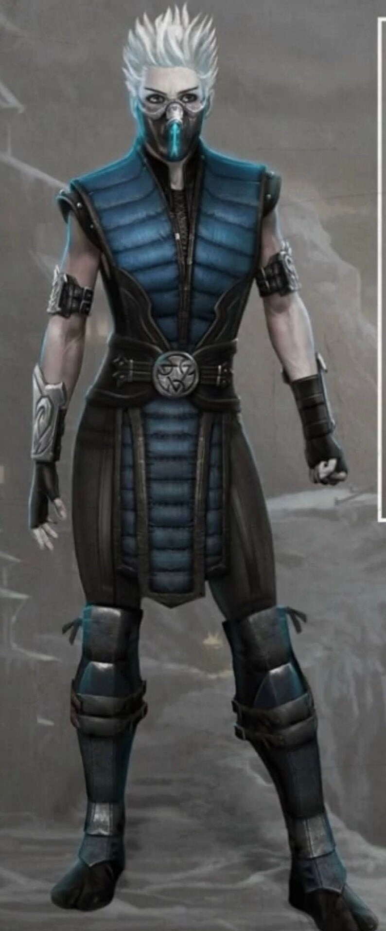 Mortal Kombat Sub Zero Frost Vest And Belt Frost Tabard And Etsy