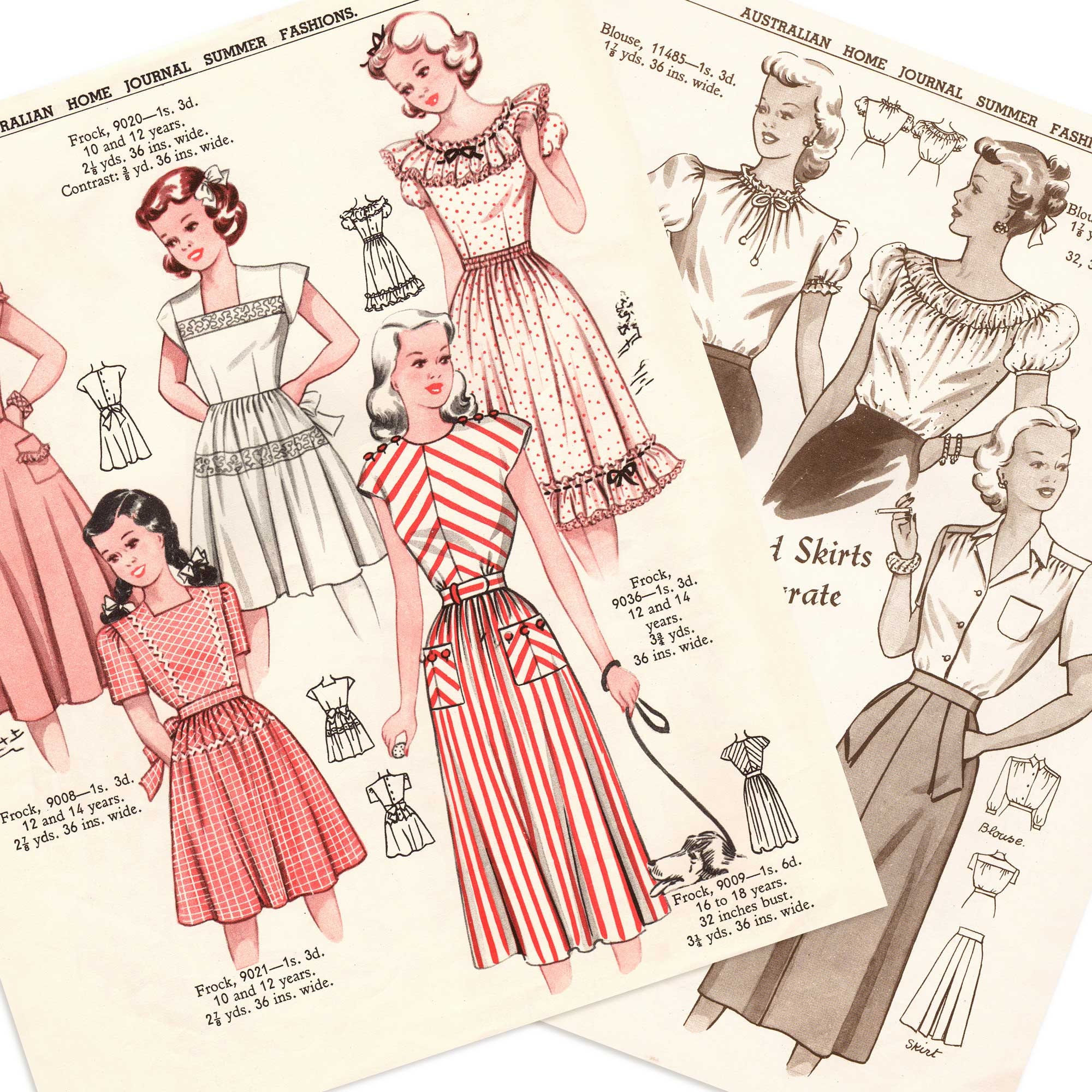 1940s Australian Home Journal Catalog [DIGITAL/PDF] Summer Fashions ...