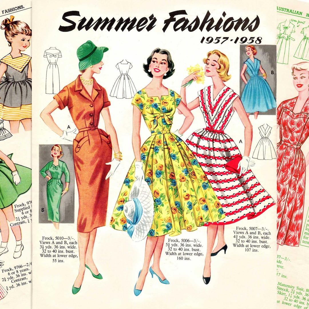 1950s Australian Home Journal Catalog [DIGITAL/PDF] Summer Fashions ...