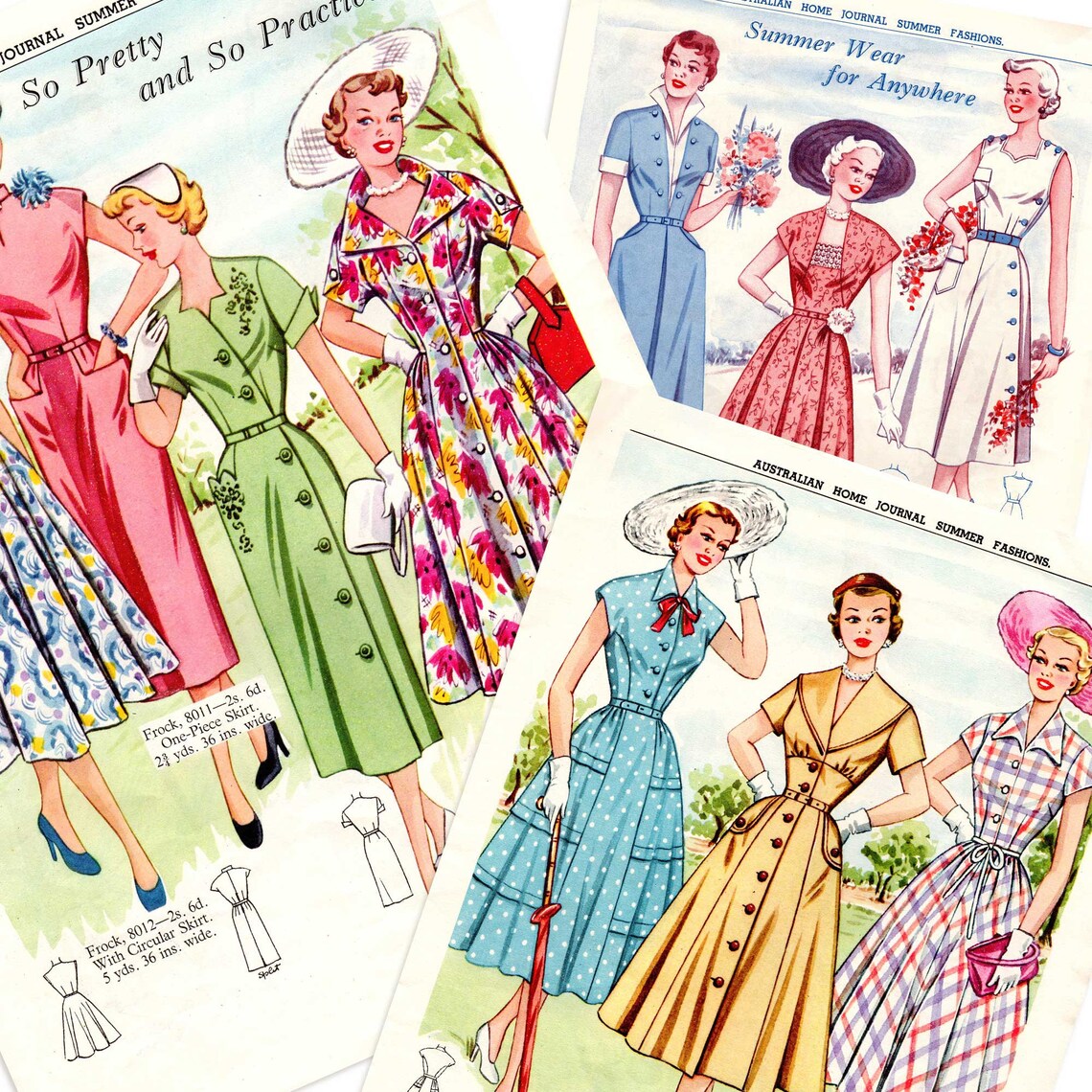 1950s Australian Home Journal Catalog [DIGITAL/PDF] Summer Fashions ...