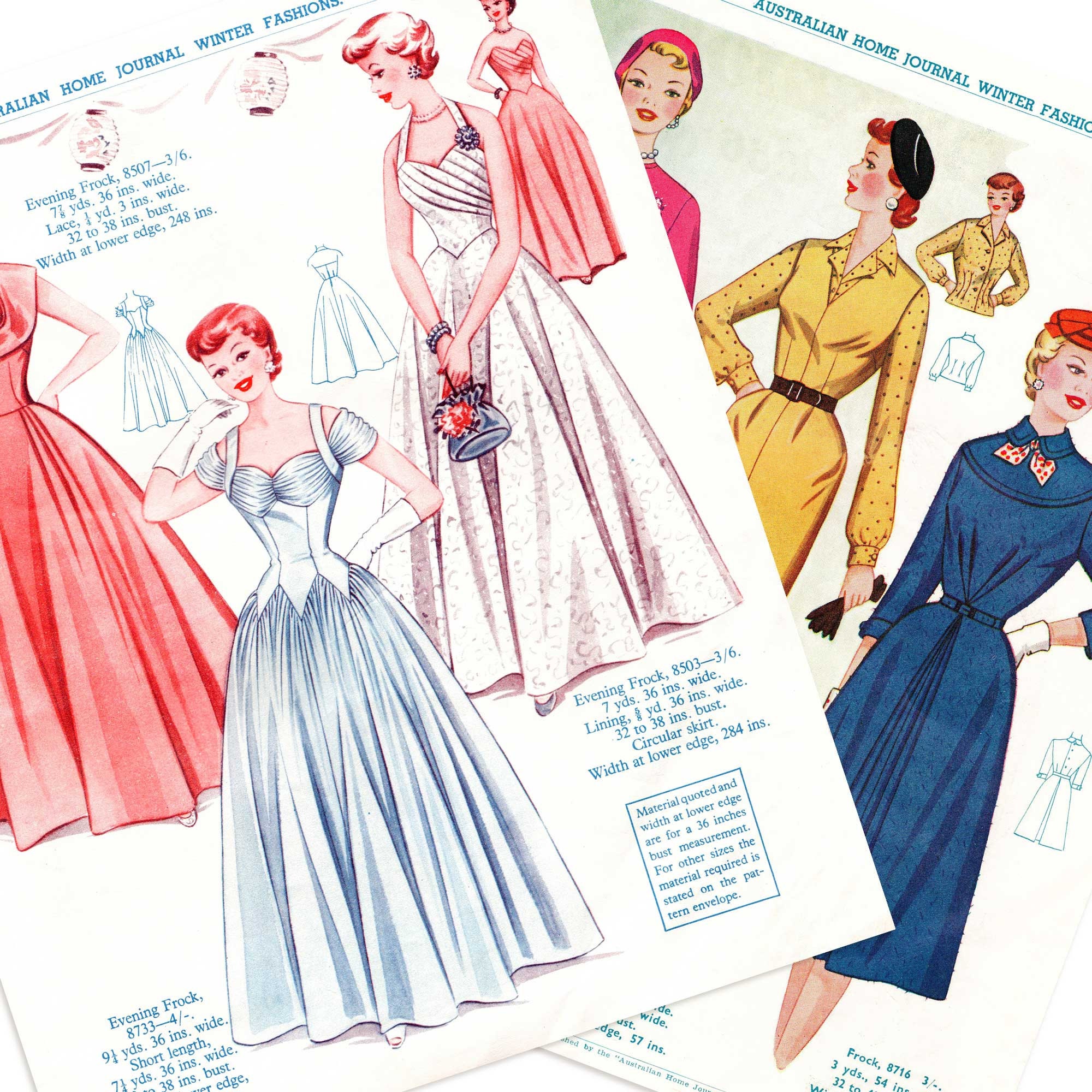 1950s Australian Home Journal Catalog [DIGITAL/PDF] Winter Fashions ...