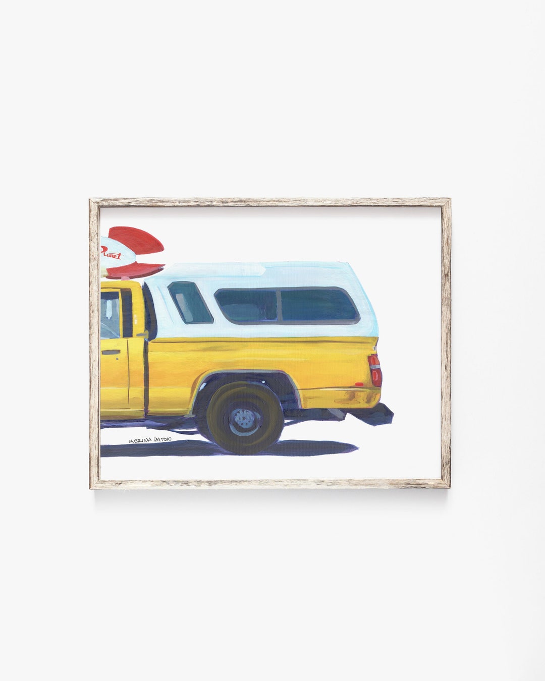 Pizza Delivery Truck Art Print Art for Men Art Inspired by Family ...