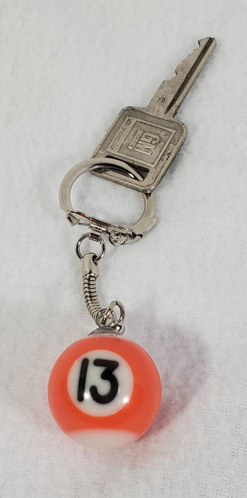 Mini Pool Ball Keychain: Billiard Snooker Keyring, Purse Charm - Etsy