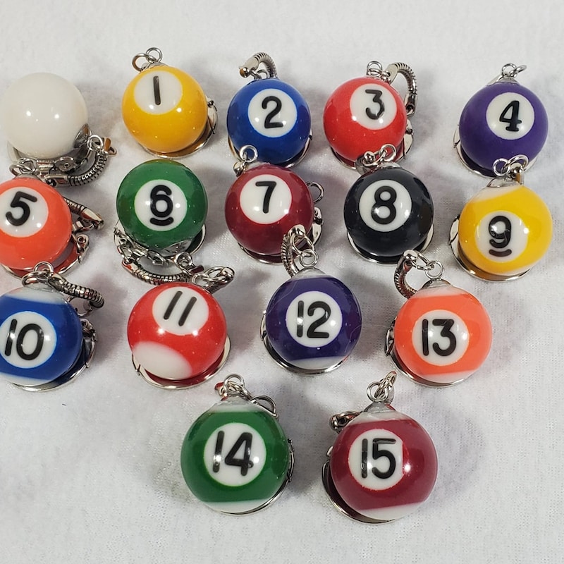 Custom Pool Ball Keychain - Etsy