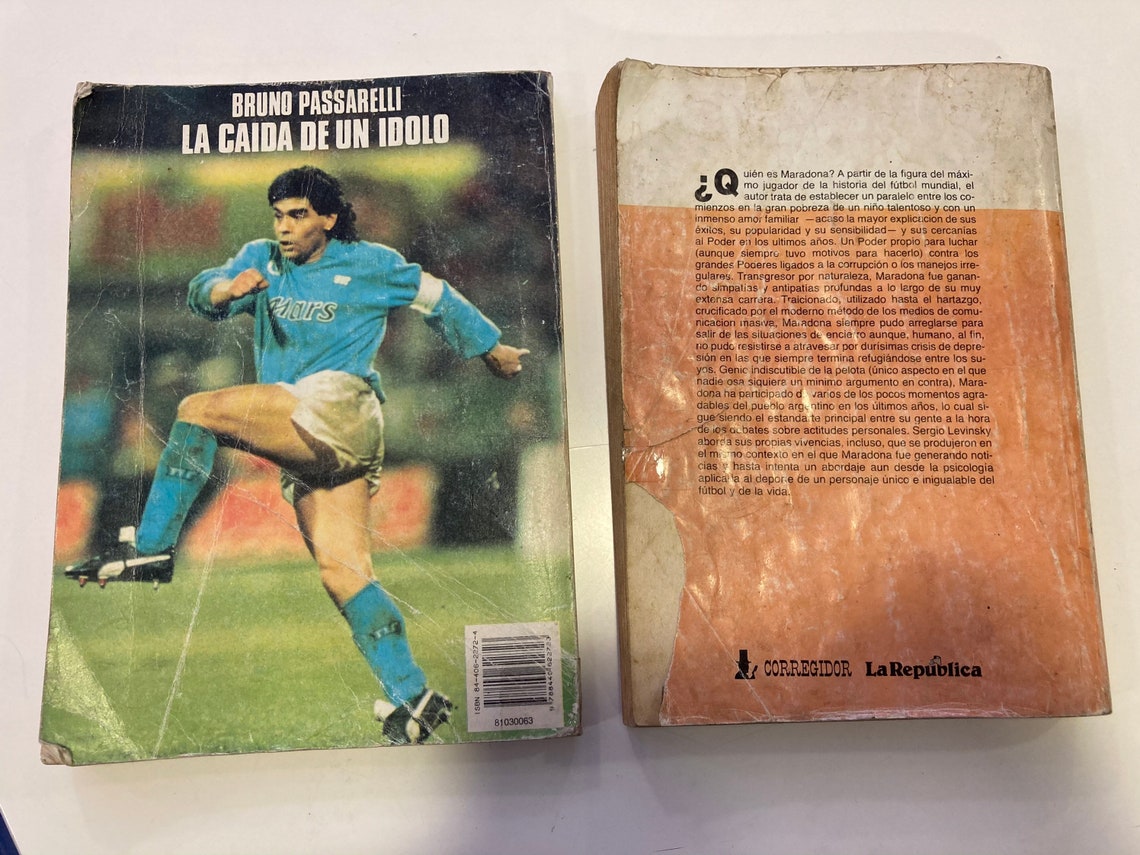 Maradona 2 Books written in Spanish From 1991 and 1996 - Etsy