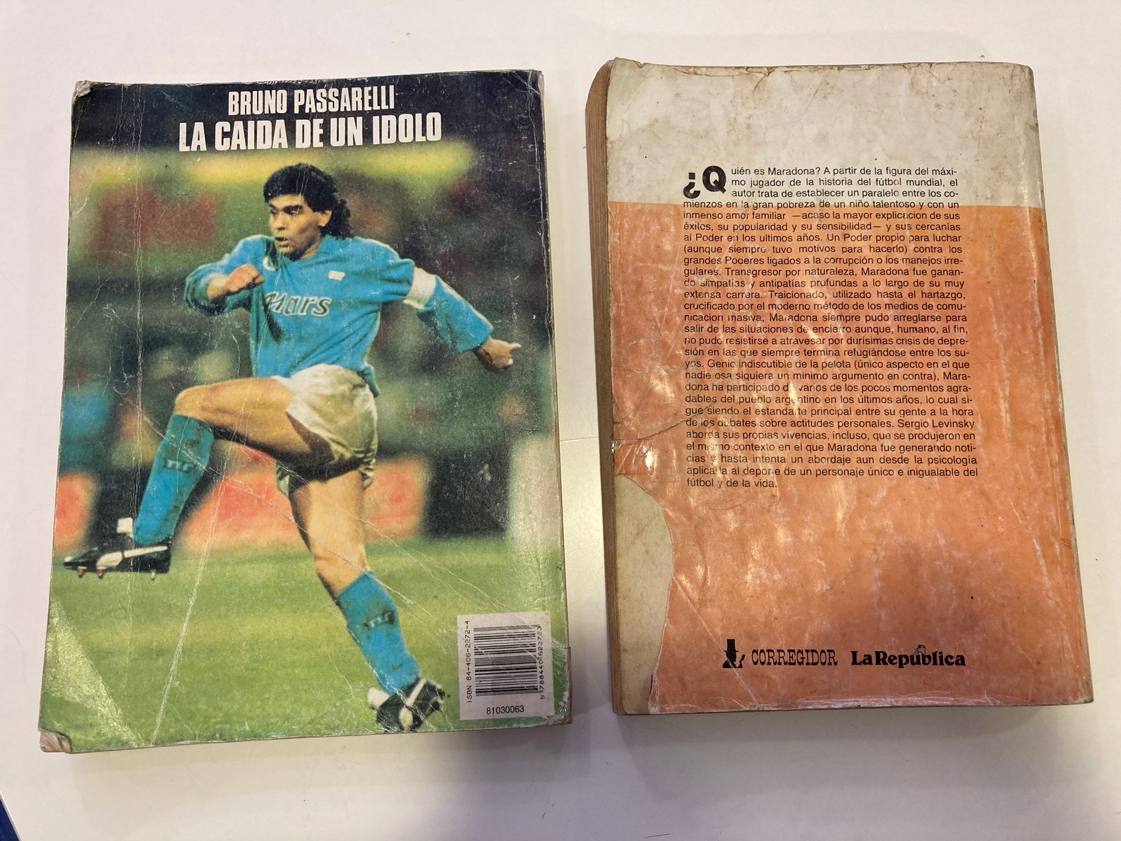 Maradona 2 Books written in Spanish From 1991 and 1996 - Etsy