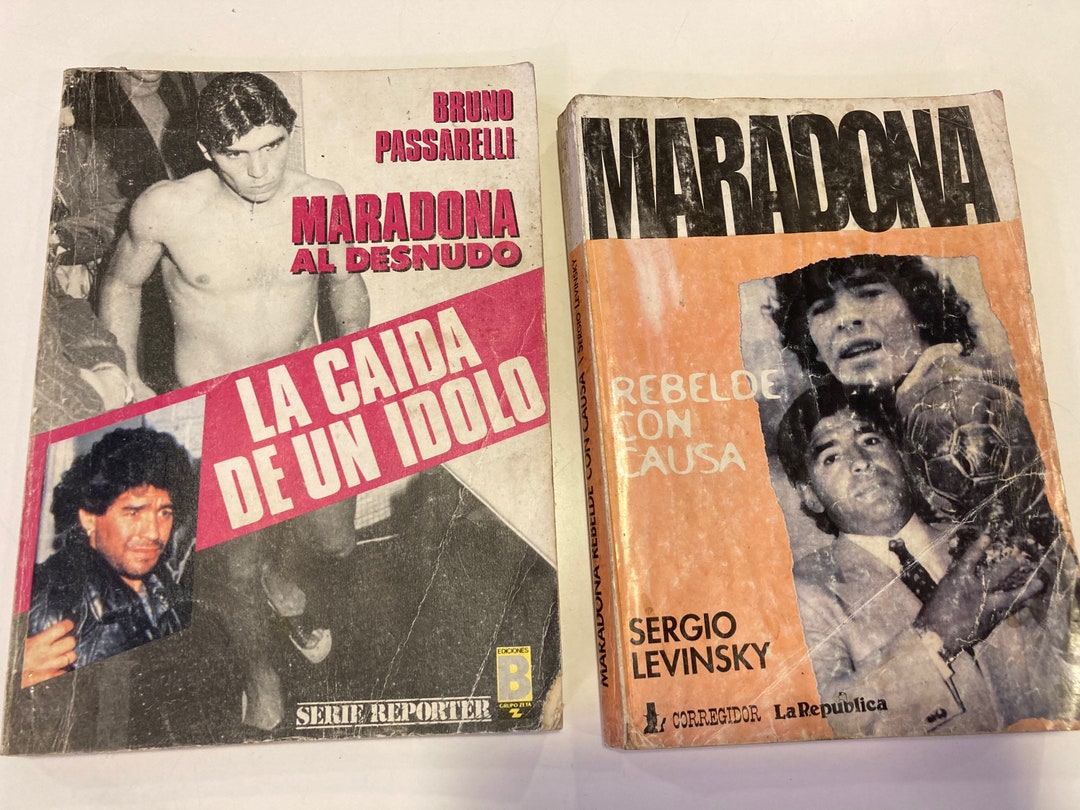 Maradona 2 Books written in Spanish From 1991 and 1996 - Etsy