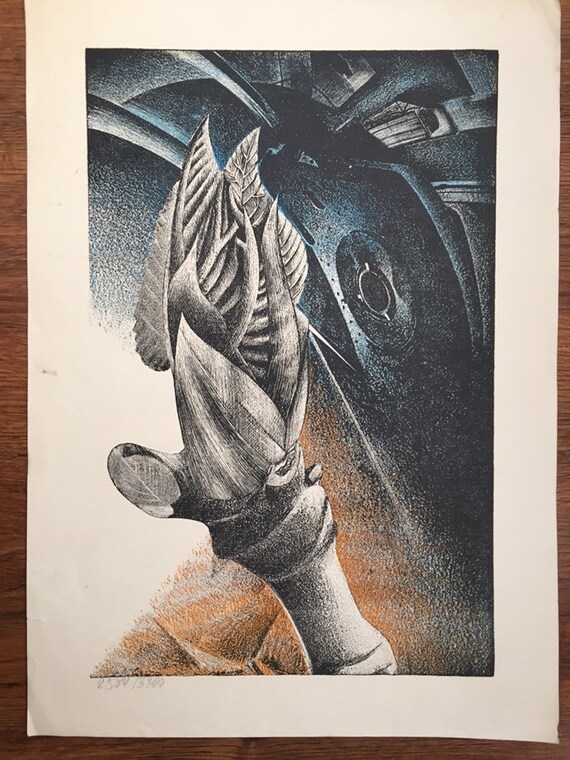 Metal in Relief and Xylography by Rimer Cardillo 1974 Club - Etsy