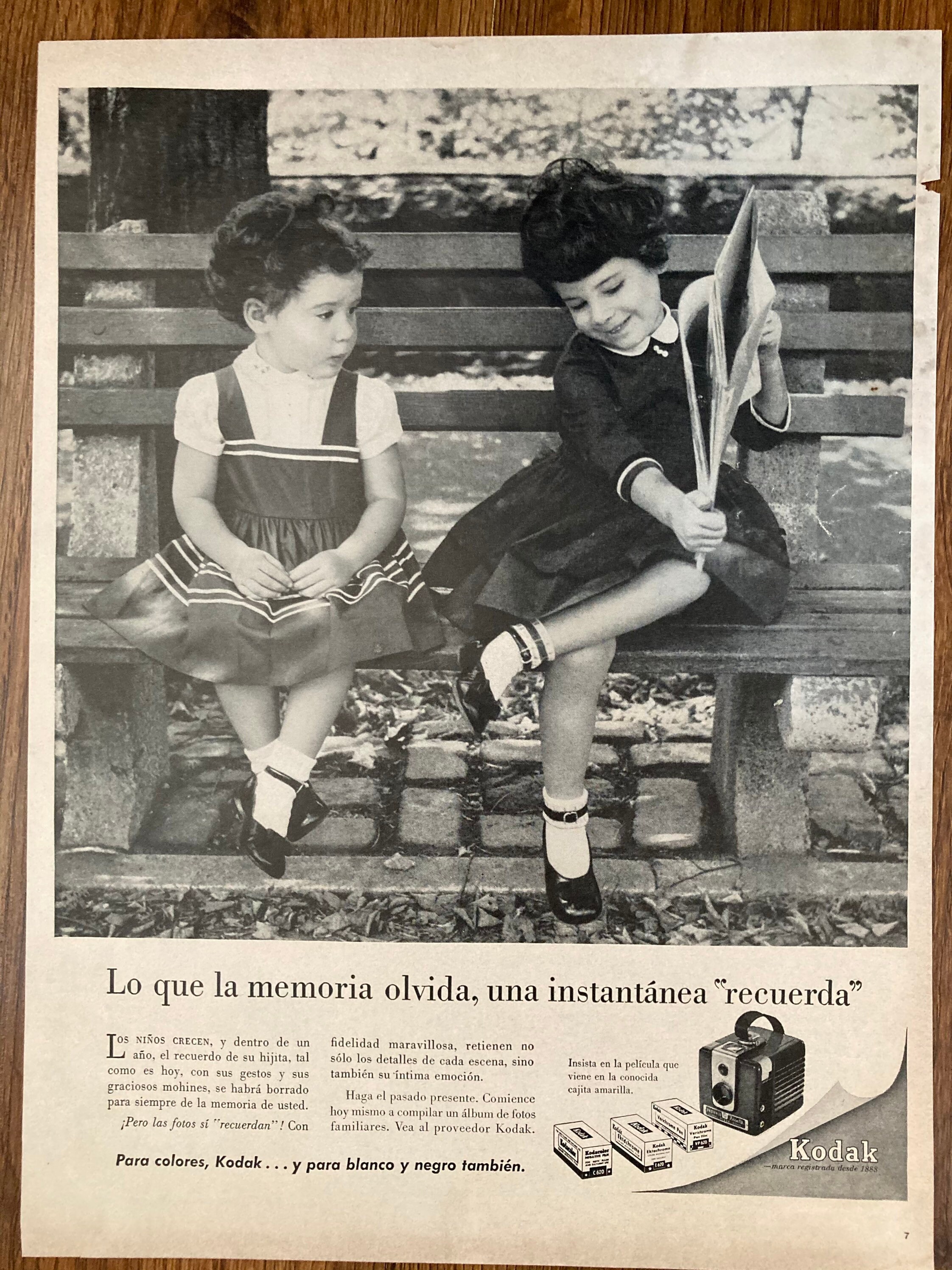 Kodak 1950s advertisements in spanish price for each one | Etsy