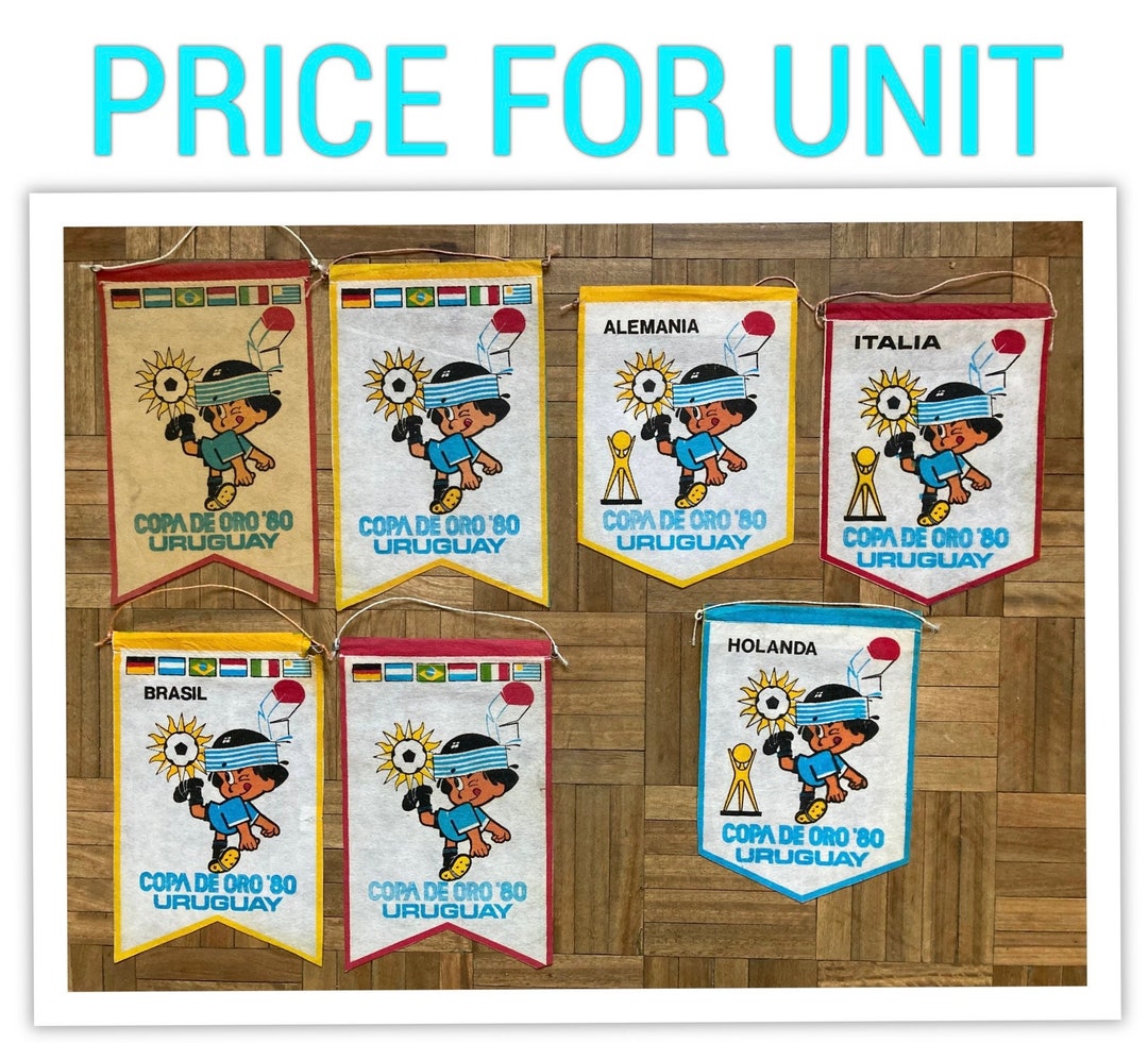 Pennants From Mundialito Uruguay 1980 Banderines Soccer - Etsy
