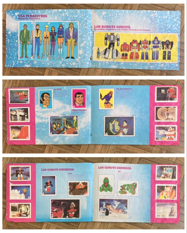 Rare gobots Complete Album Figurines 1987 - Etsy