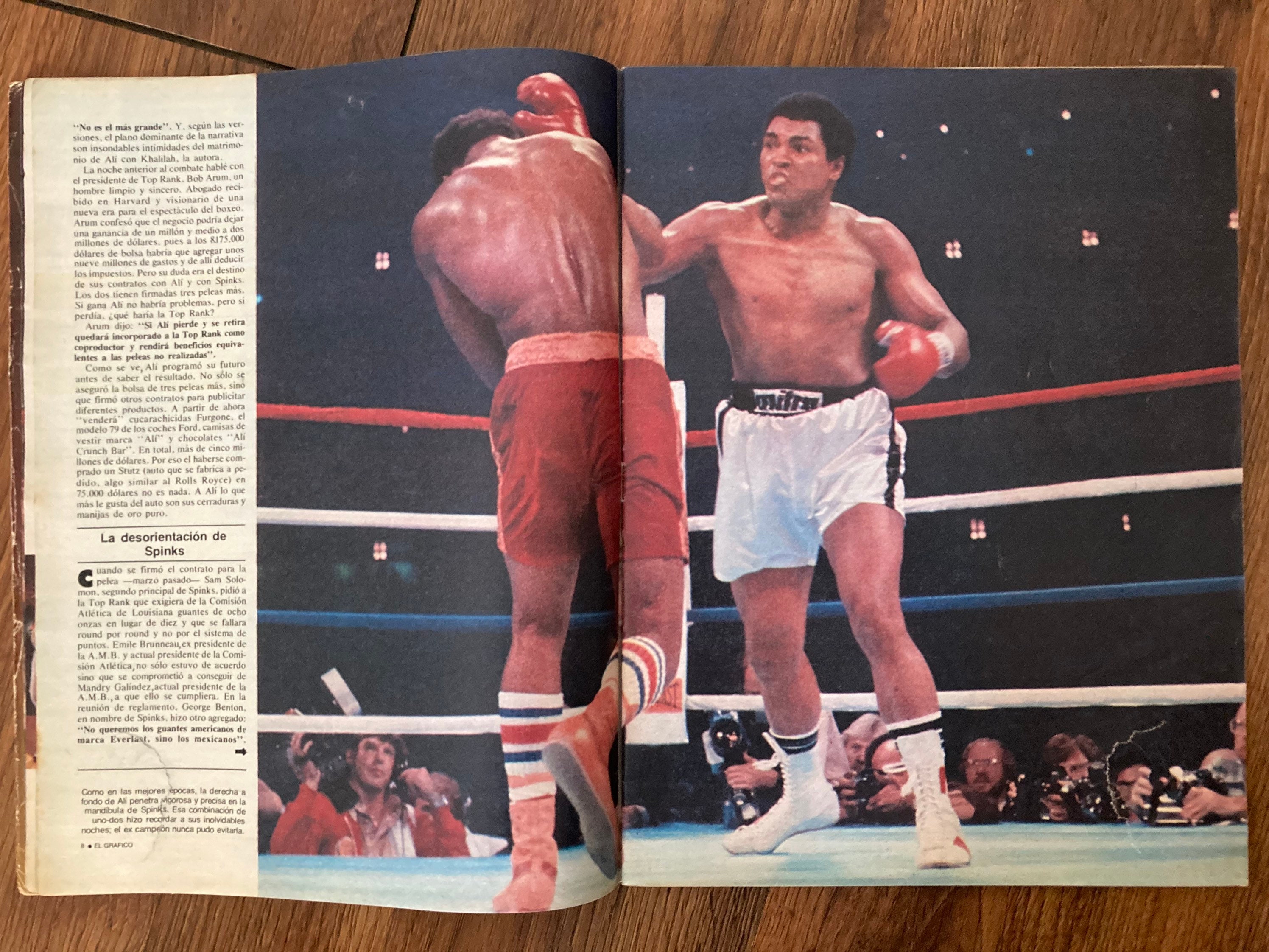 Ali Vs. Spinks el Gráfico 1978 74 Pages - Etsy