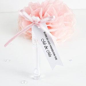 Wedding Bubble Wand Tags, Wedding Wands, Personalized Wedding Favors ...