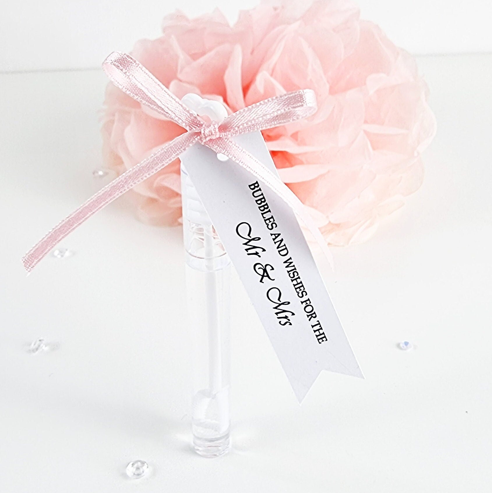 Wedding Bubble Wand Tags, Wedding Wands, Personalized Wedding Favors ...