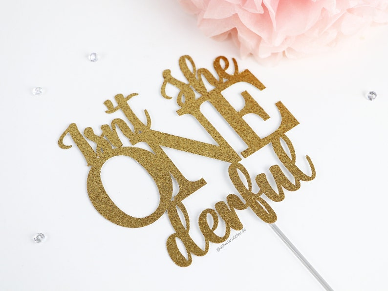 Isnt She Onederful Cake Topper One Cake Topper 1 Geburtstag First