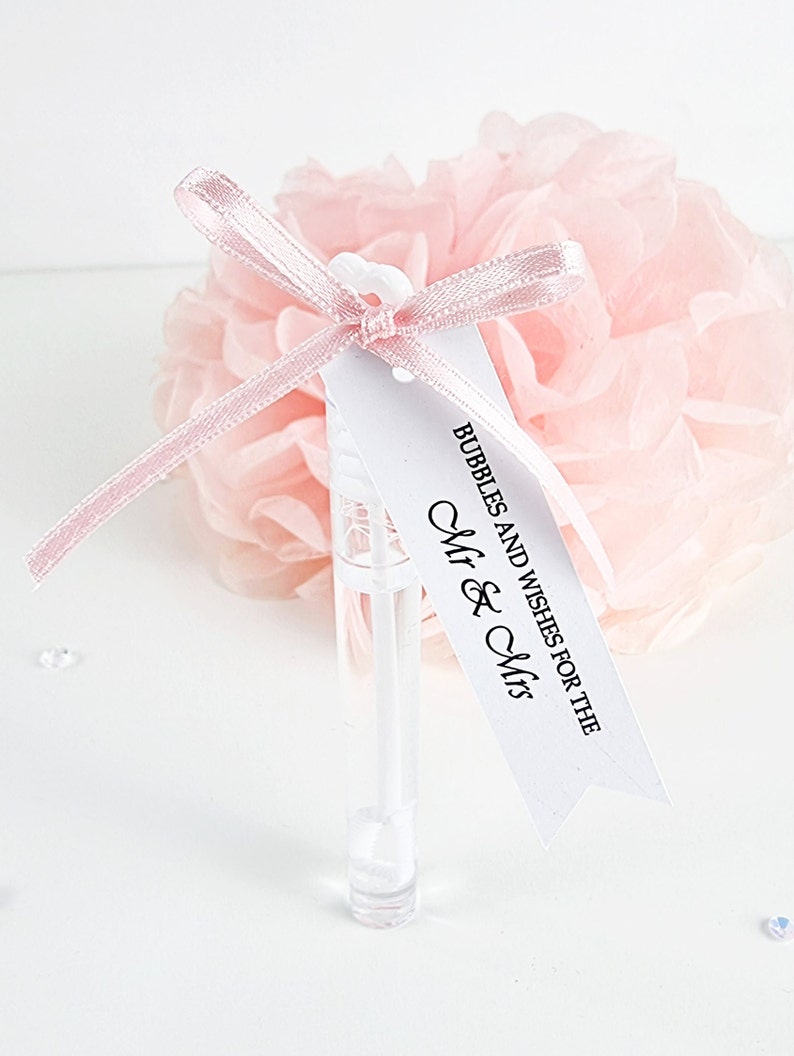 Wedding Bubble Wand Tags, Wedding Wands, Personalized Wedding Favors ...