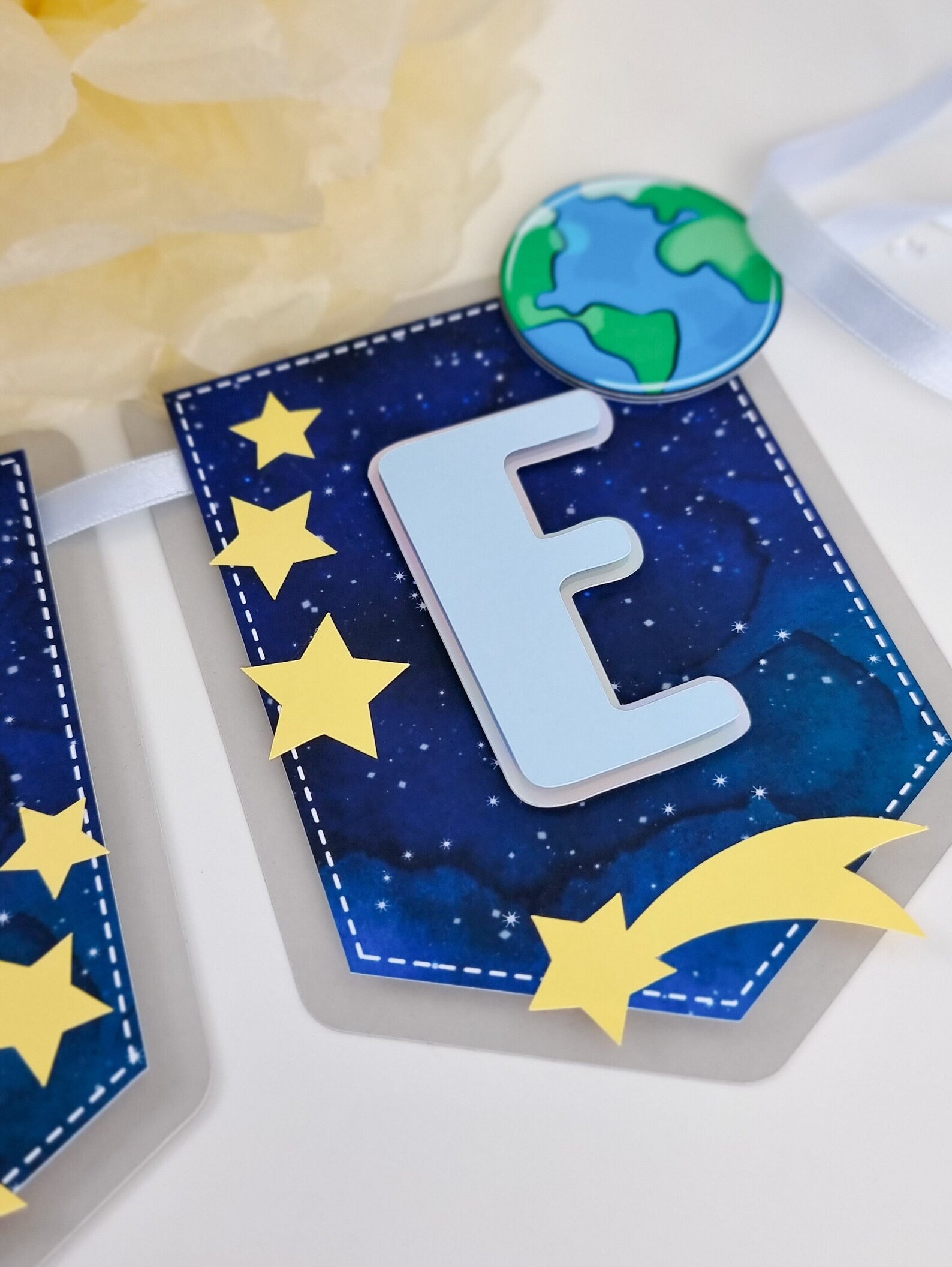 Outer Space Party Banner, Astronaut Party Decor, Rocket Garland, First ...