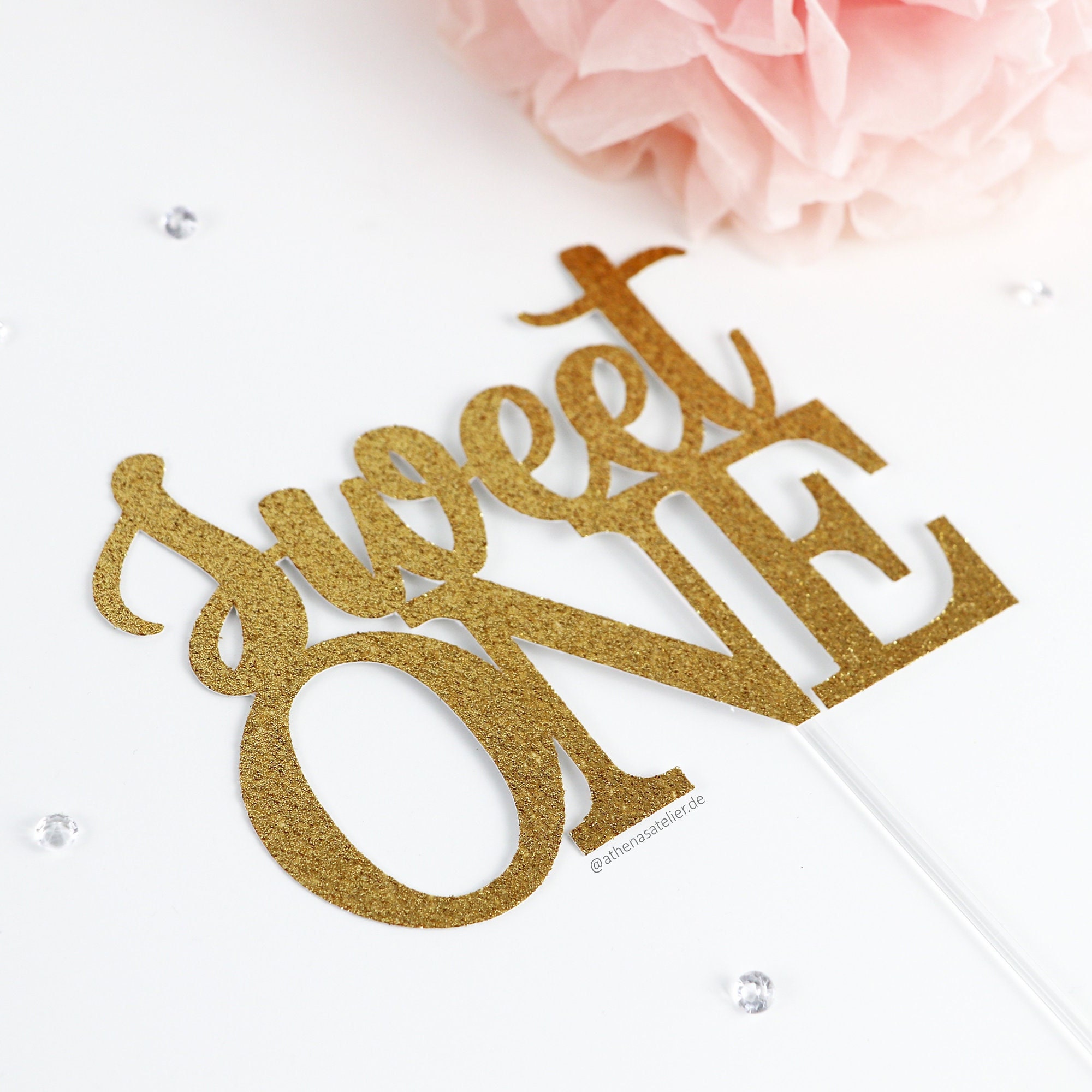 Sweet ONE Cake Topper, One Cake Topper, Ice Cream Candy Themed ...