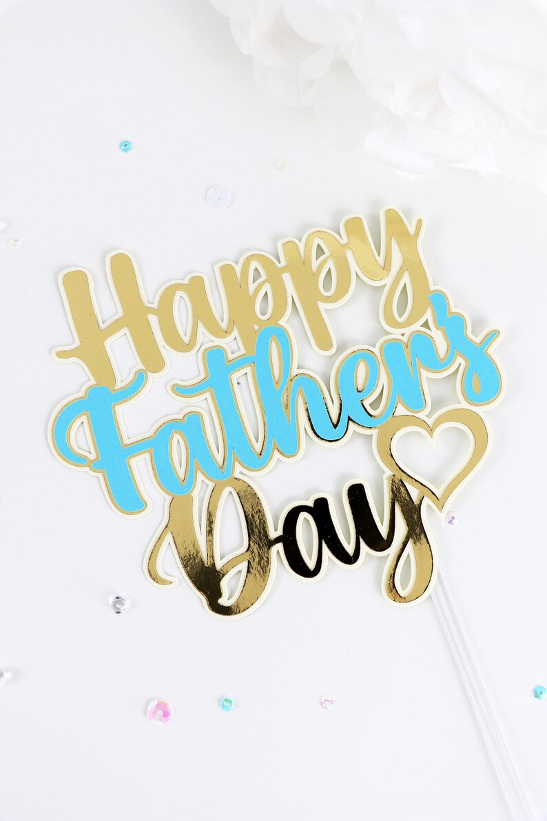 Father's Day Fathers Day Cake Topper Fathers Day Gift - Etsy