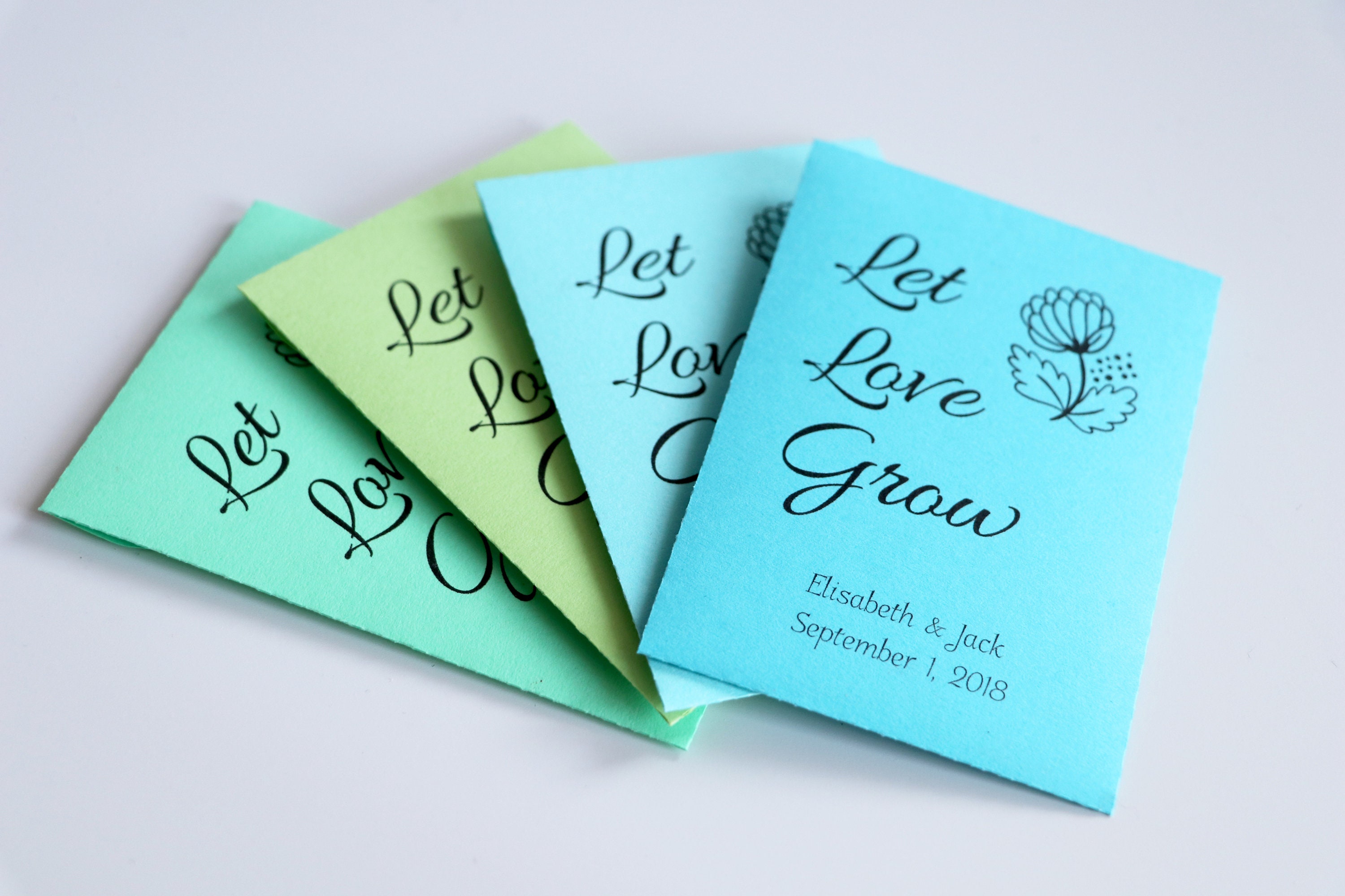 Custom Seed Packet Envelopes Wedding Favors Personalized - Etsy