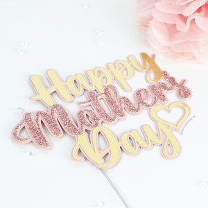 Mothers Day Cake Topper, Muttertagsgeschenk, Happy Mother's Day ...
