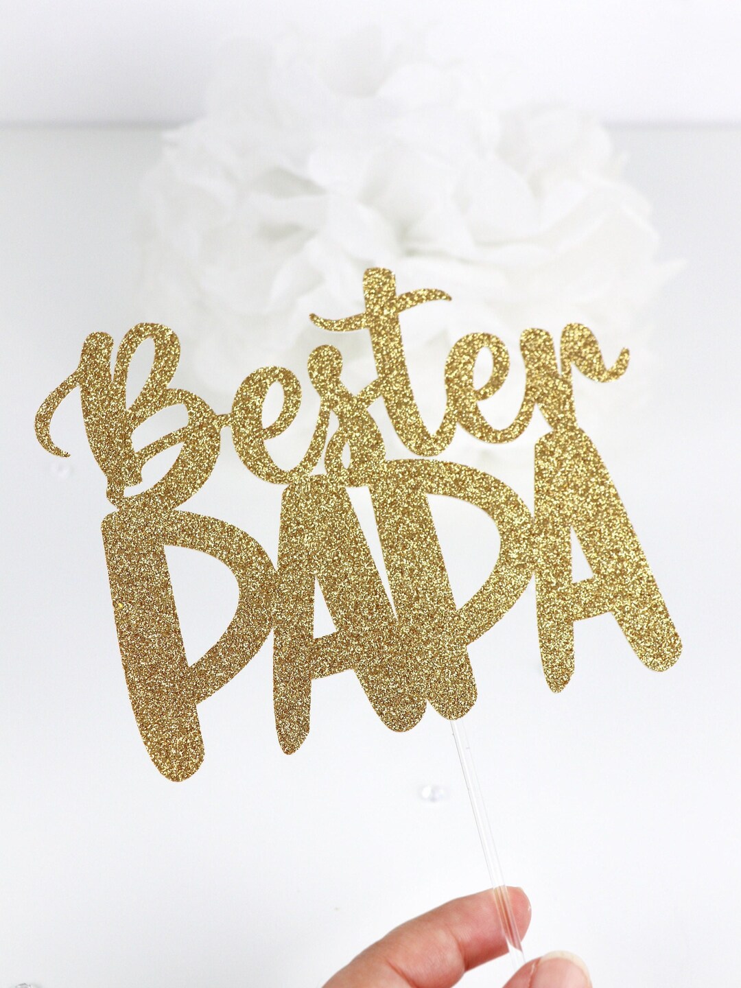Vatertag Cake Topper, Bester Papa, Simple Glitter Cake Topper - Etsy