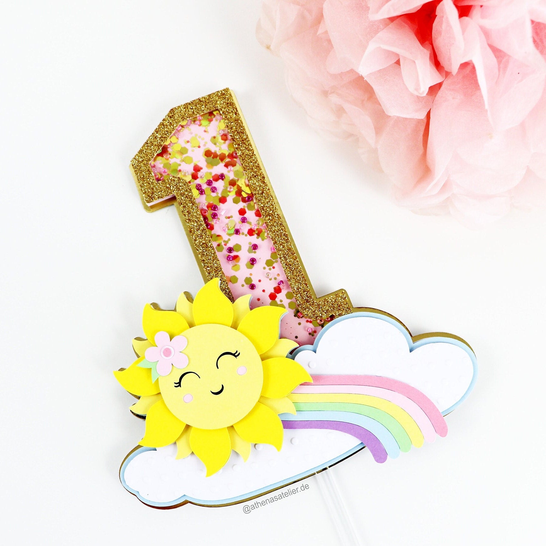 Rainbow Cake Topper Sunshine Cake Topper You Are My - Etsy