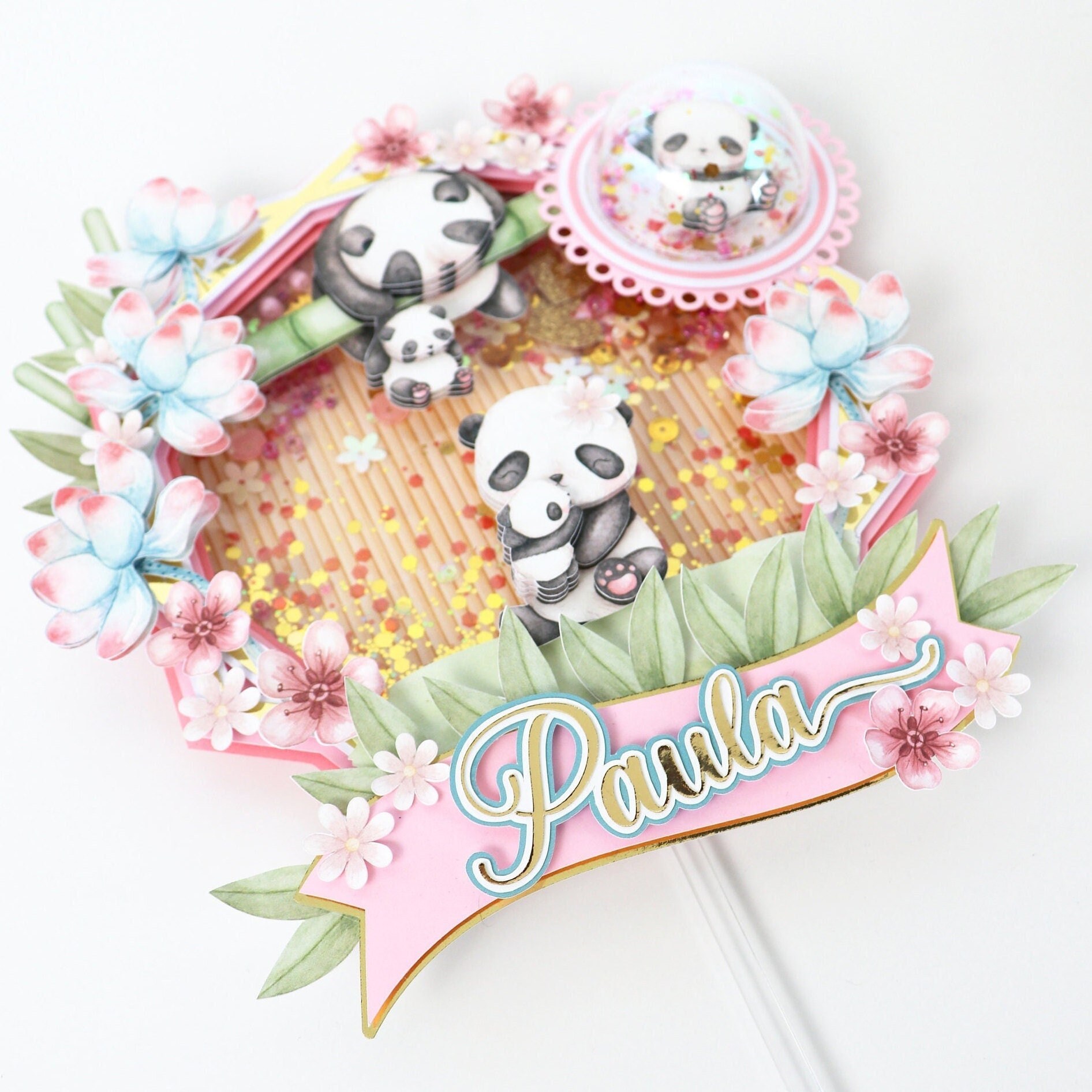 Panda Cake Topper Baby Panda Birthday Party Panda Baby - Etsy