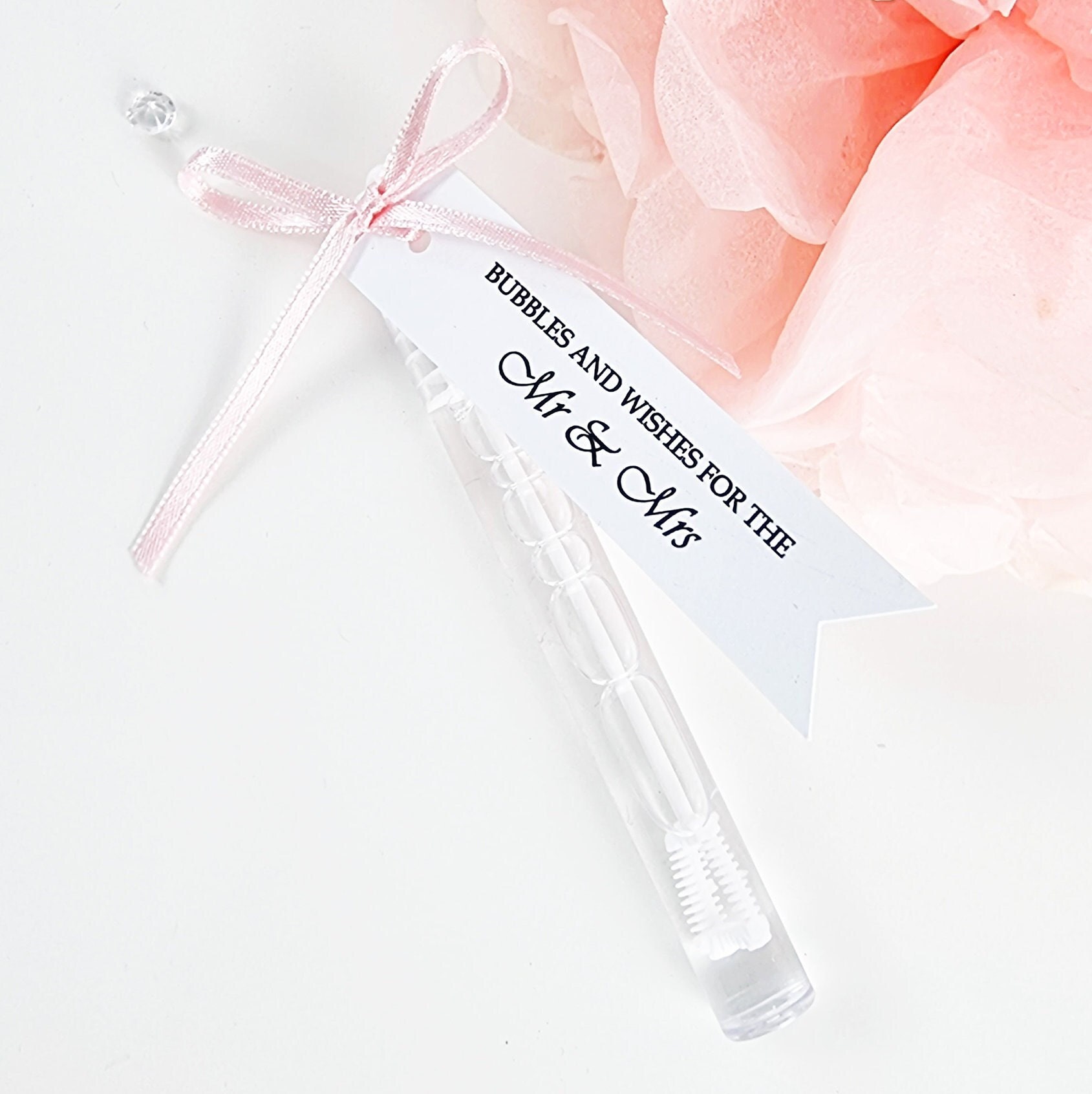 Wedding Bubble Wand Tags, Wedding Wands, Personalized Wedding Favors ...