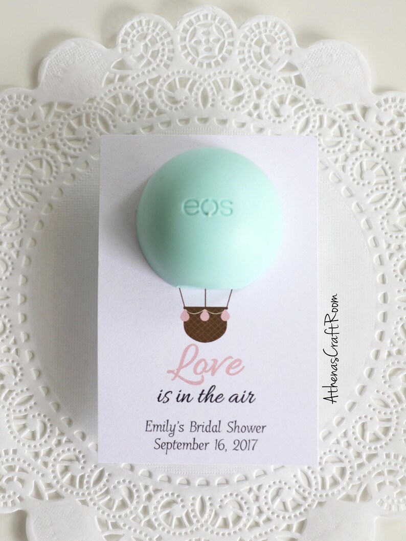 Personalized EOS Lip Balm Bridal Shower Favors, Bachelorette Party Tags ...