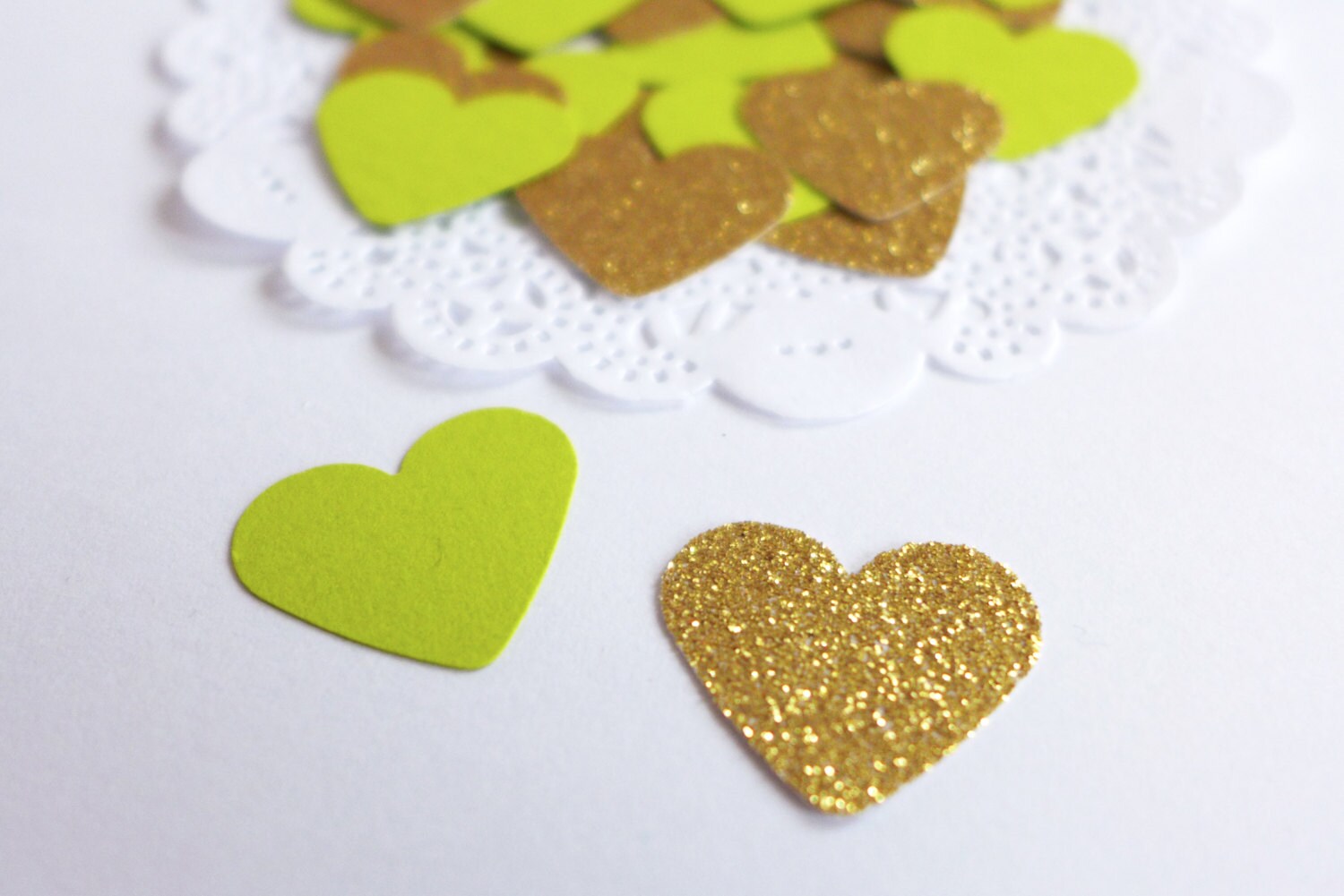 Lime Green and Gold Confetti Glitter Confetti Wedding - Etsy